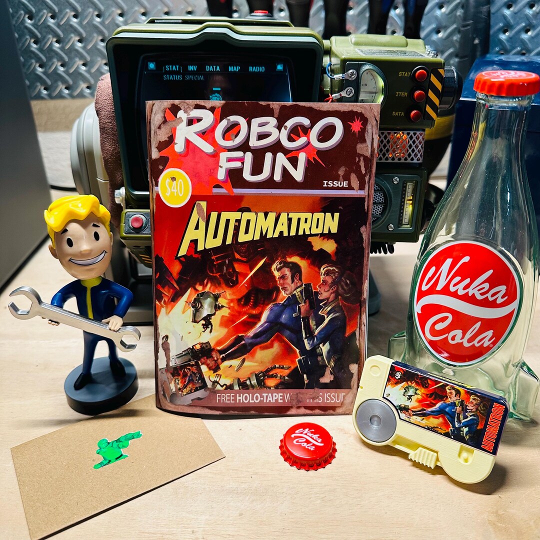 Robco Fun Holotape and Magazine (5”x7”), Atomatron Edition. - Etsy