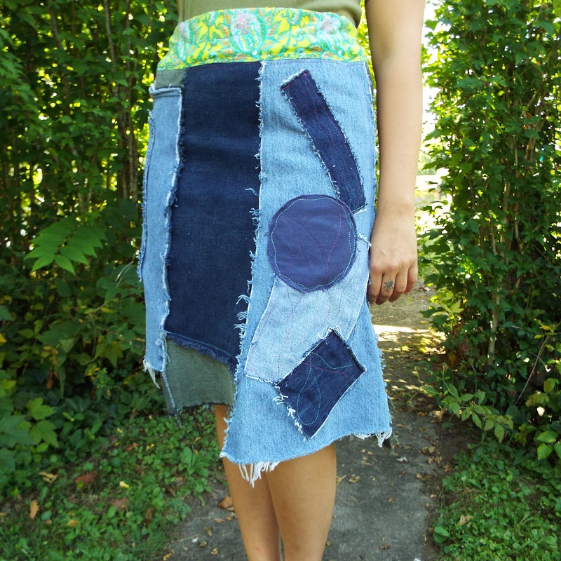 Denim Patchwork - Etsy