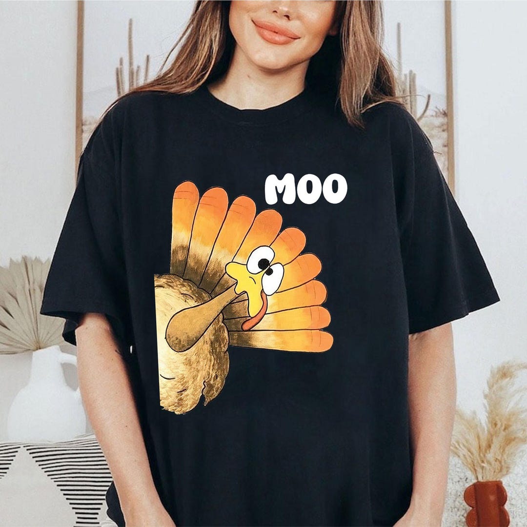 Funny Thanksgiving Png, Funny Turkey Moo Png, Fake Cow Png, Thankful ...