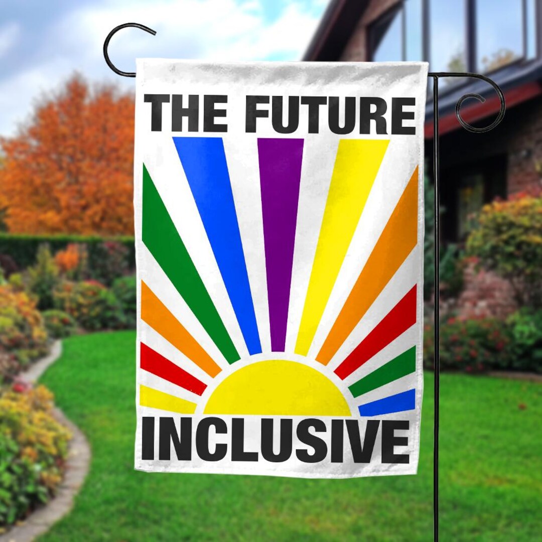 The Future is Inclusive Flag, Happy Rainbow House Banner, Nonbinary ...