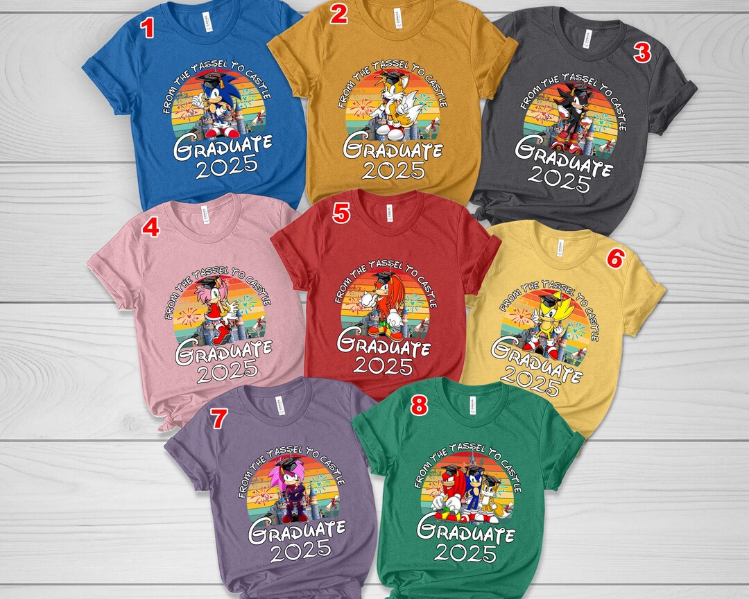 Sonic the Hedgehog Graduation Shirt/senior 2024 Shirt/from the Tassel ...
