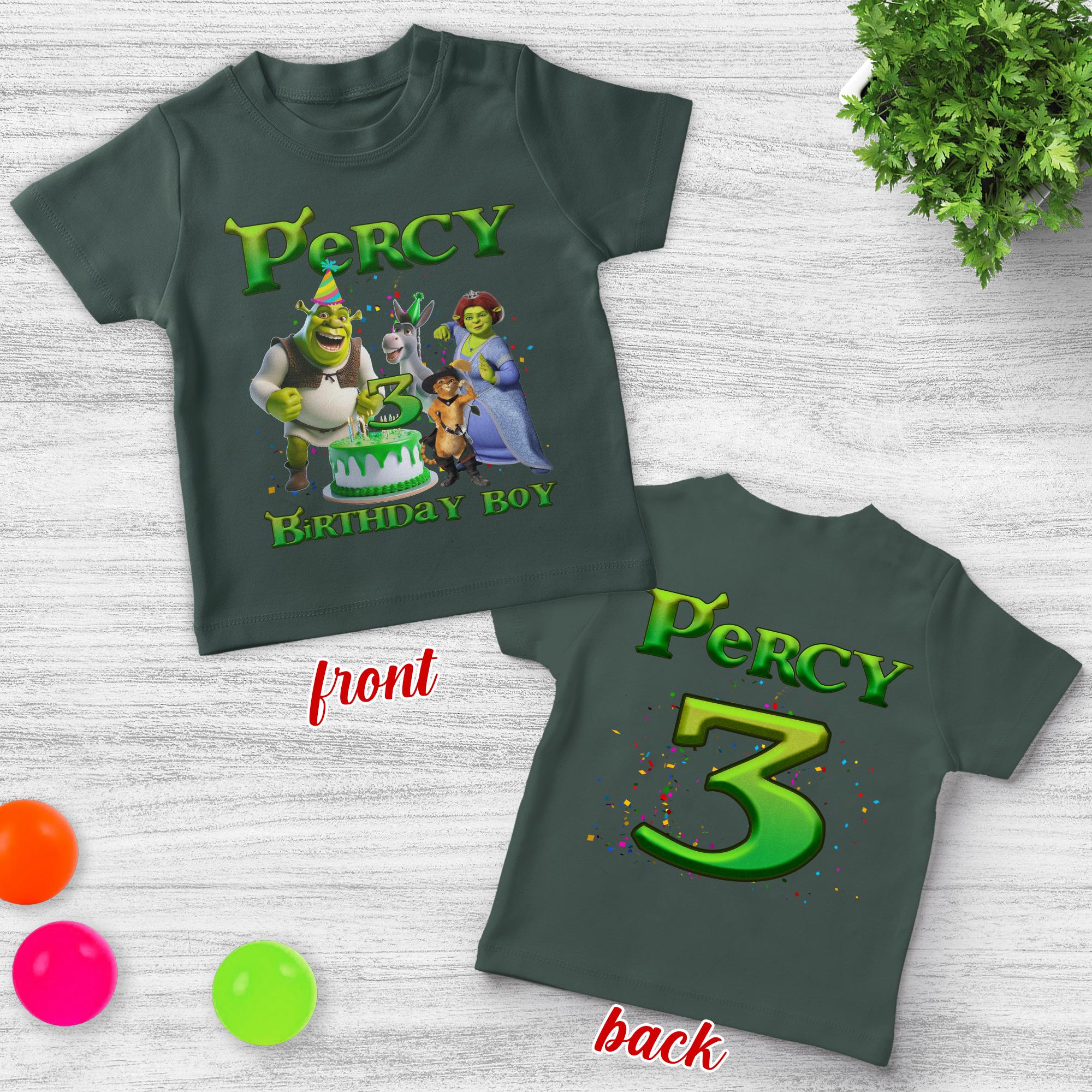 Shrek Birthday Shirt/personalized Shrek Birthday Theme Shirt/sherk ...