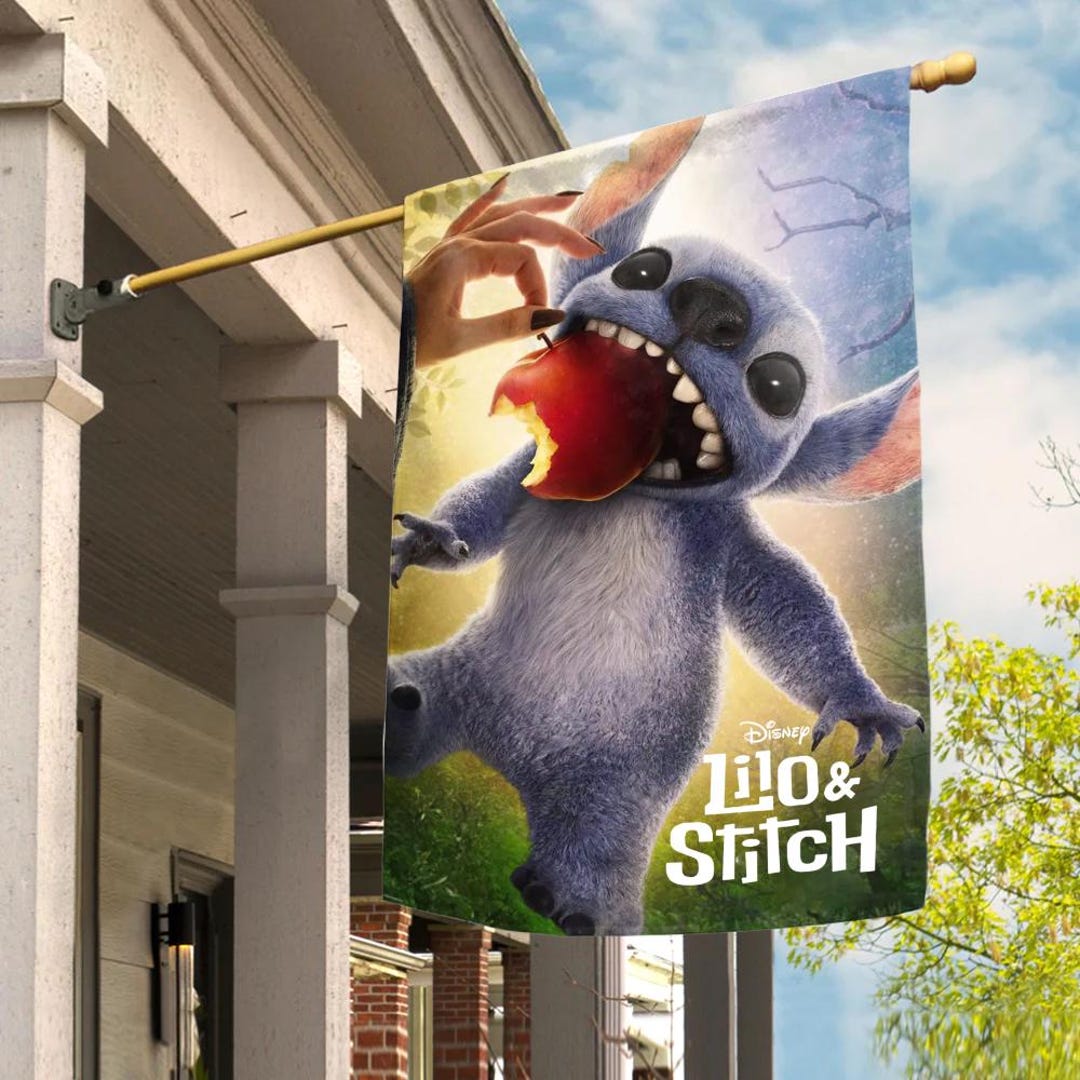 Lilo and Stitch 2025 Flag/disney's Lilo and Stitch Ohana Welcome Flag ...