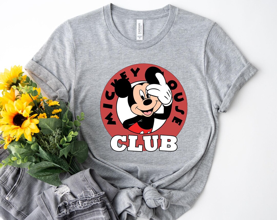 Mickey Mouse Club Shirt/retro Mouseketeer Tee, Vintage Disney Logo ...