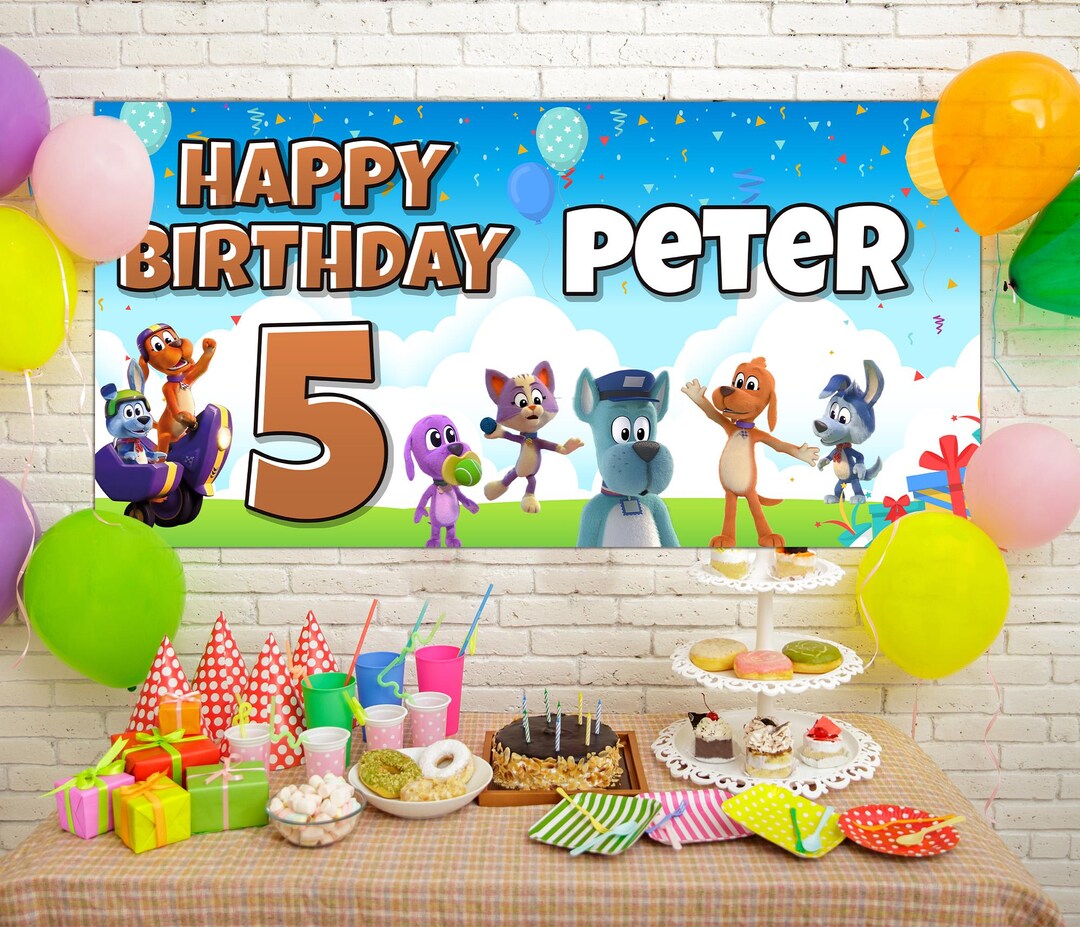 Go Dog Go Party Banner, Go Dog Go Backdrop, Go Dog Go Background Go Dog ...