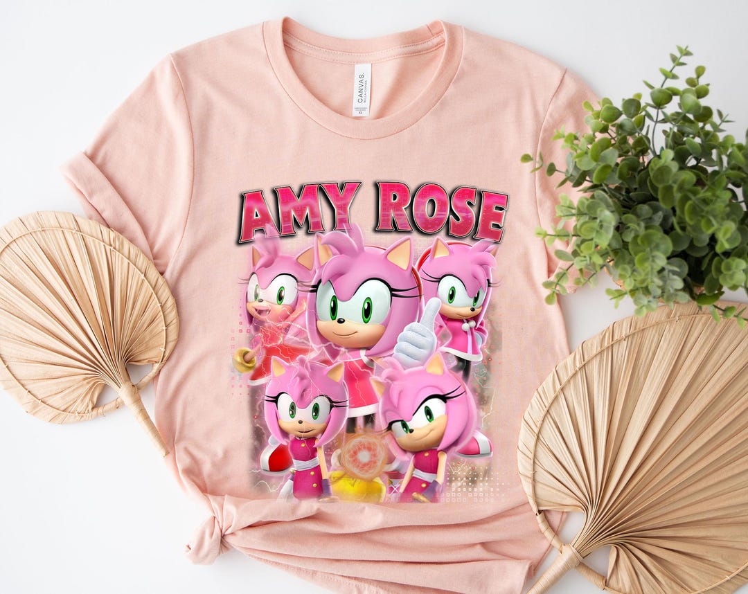 Amy Rose Shirt, Sonic the Hedgehog 3 Shirt, Amy Rose Hedgehog Shirt ...