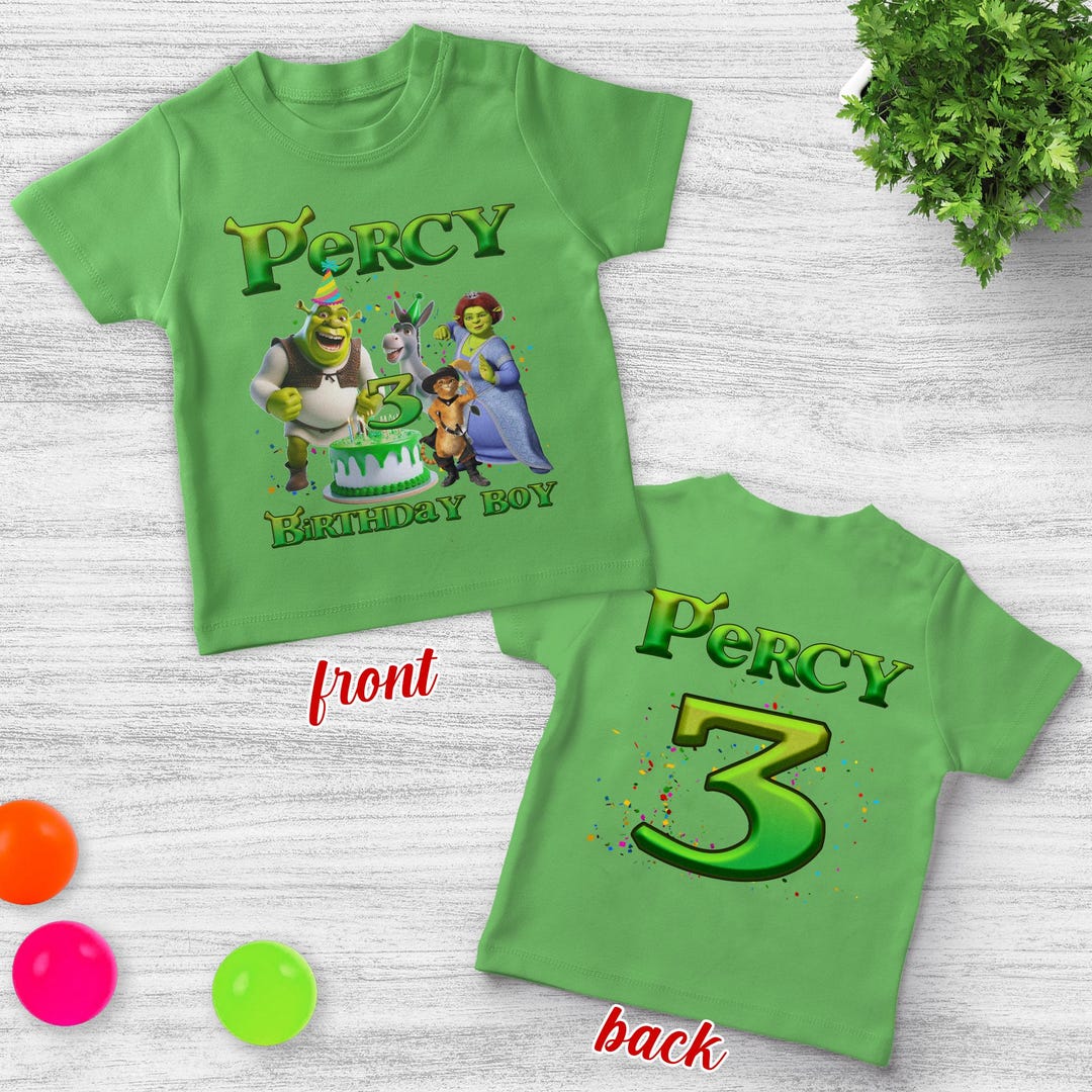 Shrek Birthday Shirt/personalized Shrek Birthday Theme Shirt/sherk ...