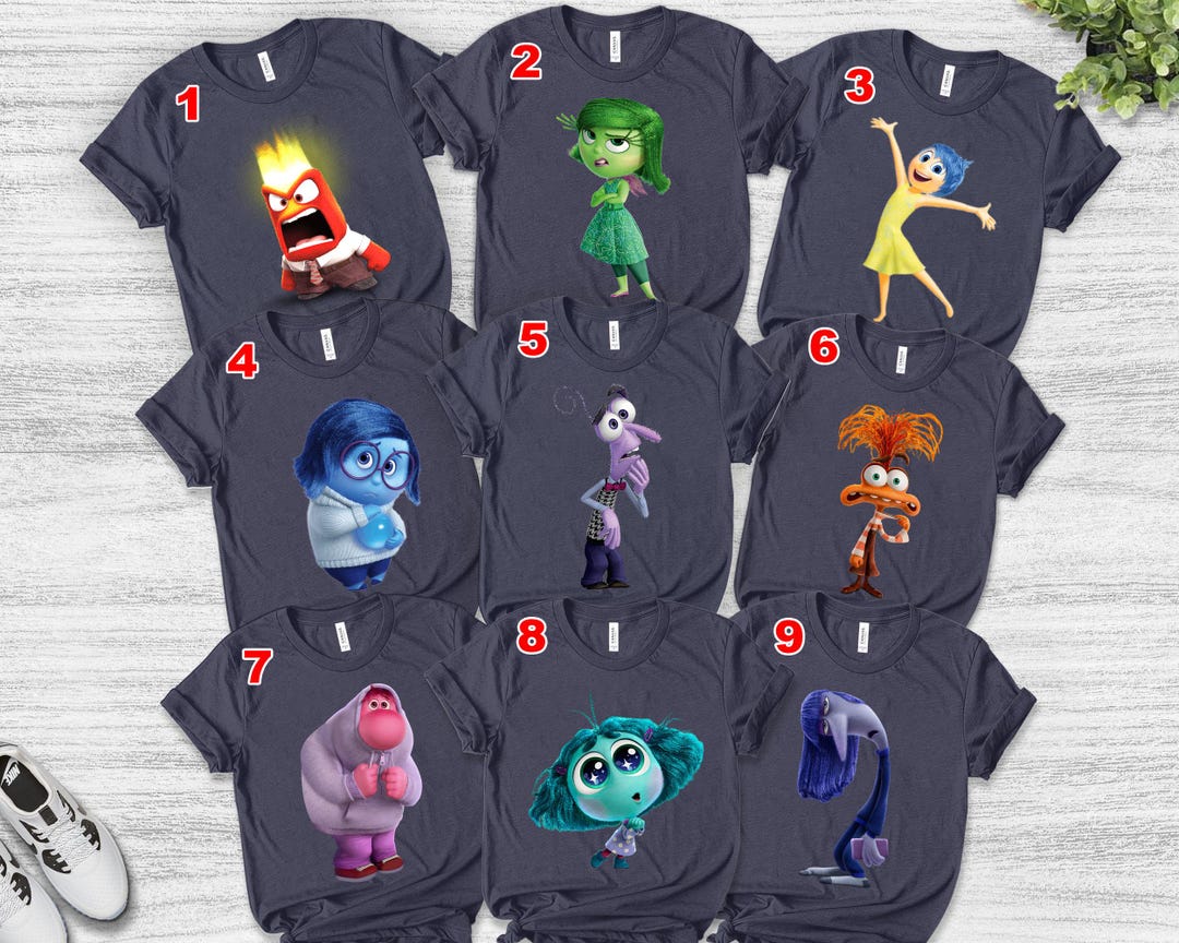 Inside Out Characters Shirts, Inside Out 2 Sweatshirt, Inside Out Group ...