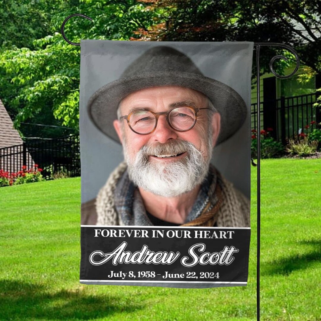 Custom Memorial Garden Flag Memorial Flag in Memory Memorial Flag ...