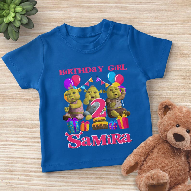 Shrek Birthday Shirt, Personalized Shrek Birthday Theme Shirt, Sherk ...