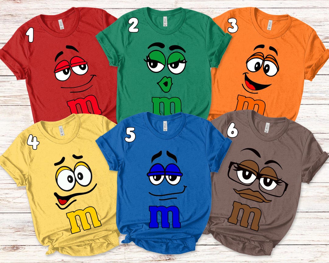 M&M Candies T Shirt, M and M Matching Family Shirt Group MM Shirt ...