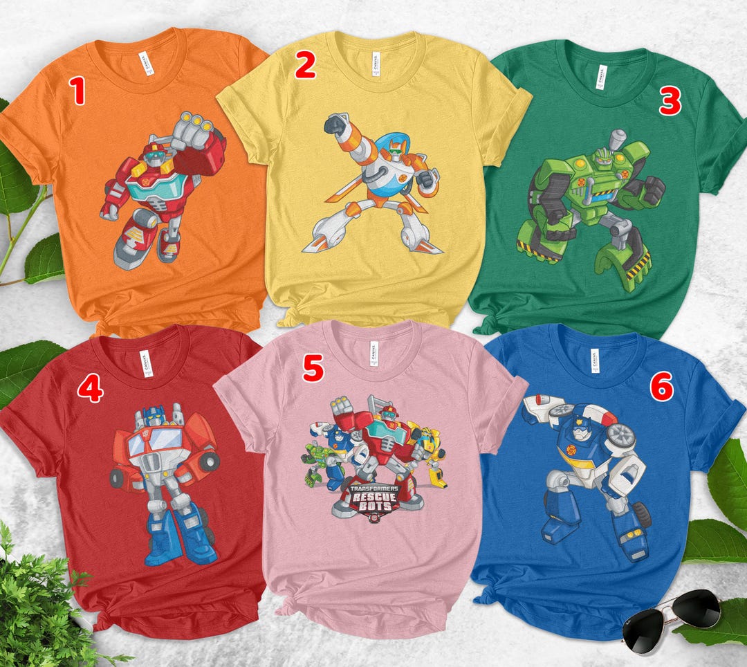 Transformers Rescue Bots Birthday Shirt Rescue Bots Party Theme Shirt ...