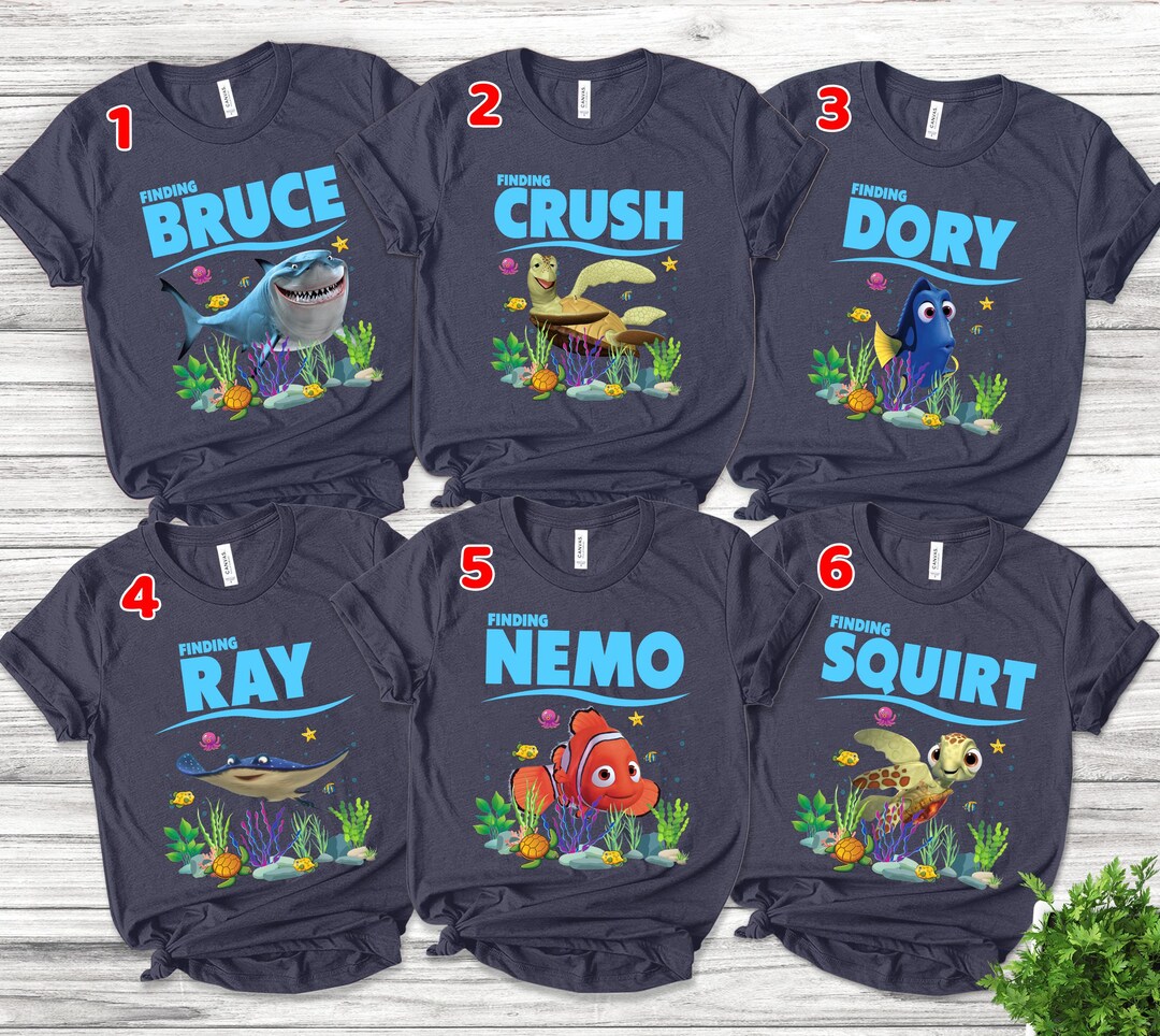 Finding Nemo Birthday Shirt/finding Nemo Family Birthday Shirt/custom ...