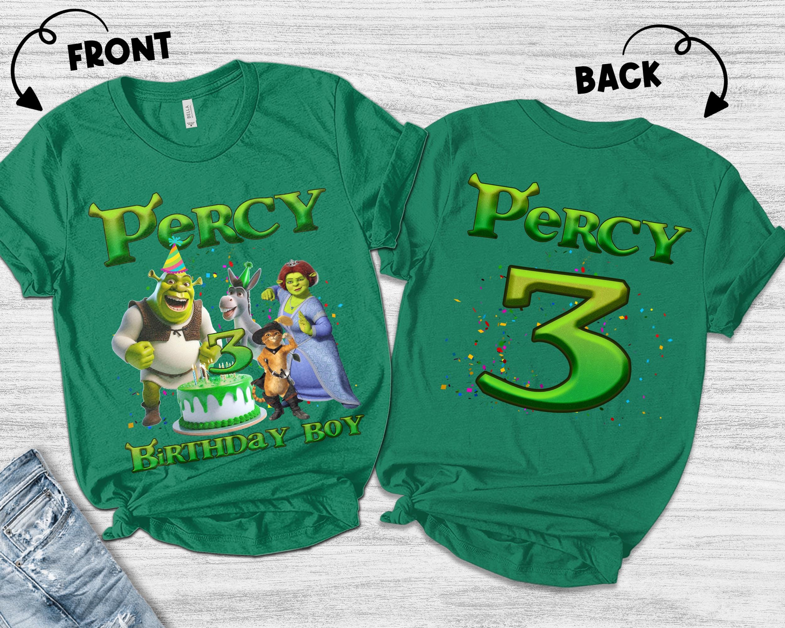 Shrek Birthday Shirt/personalized Shrek Birthday Theme Shirt/sherk ...