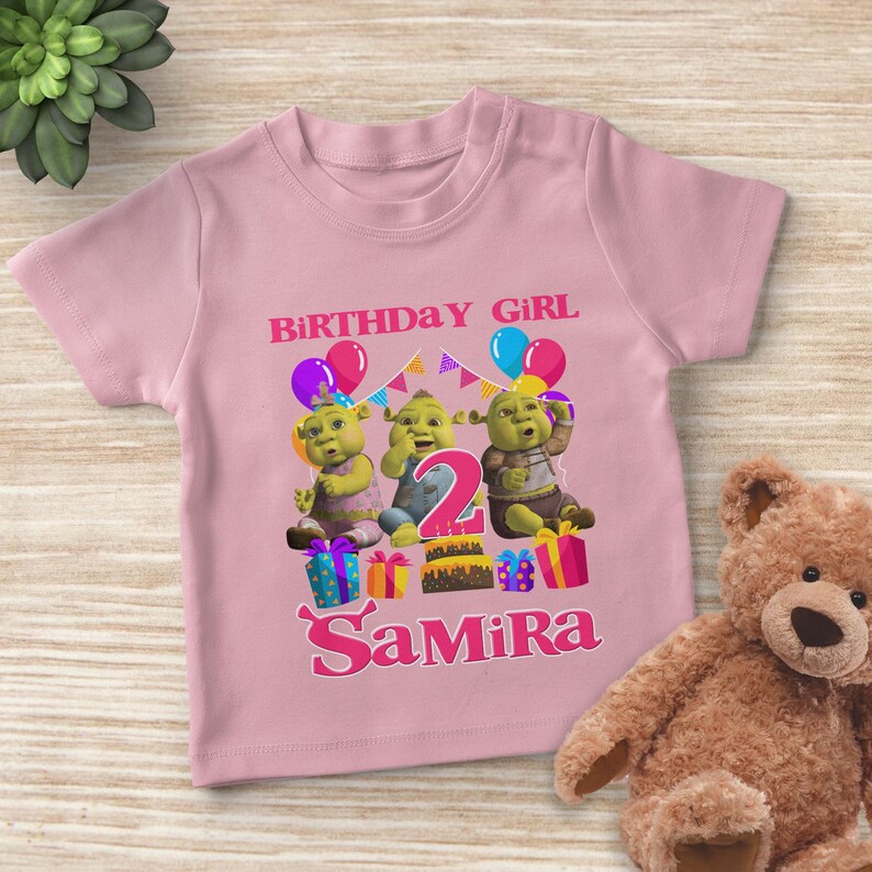Shrek Birthday Shirt, Personalized Shrek Birthday Theme Shirt, Sherk ...