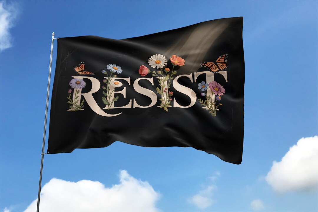 Resist Flag Anti Trump House Flag Feminist Flag Pro Choice House Flag ...