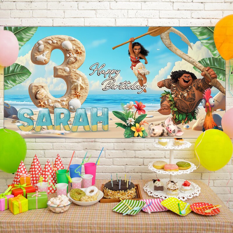 Moana Backdrop - Etsy