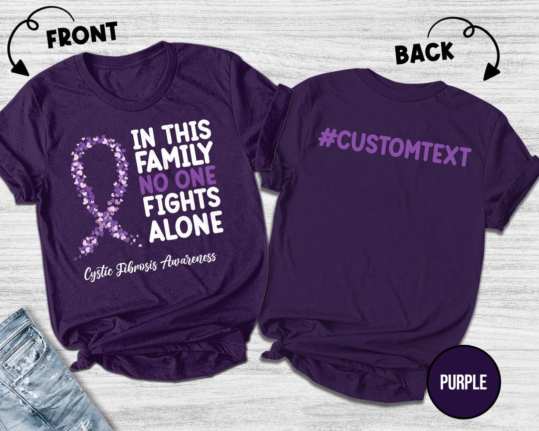 Cystic Fibrosis Awareness Shirt/cystic Fibrosis Warrior Shirt/cf ...