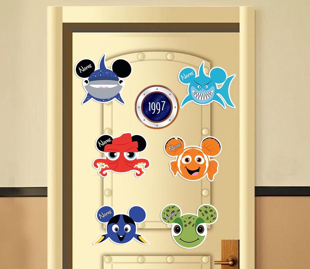 Disney Cruise Door Magnet Finding Nemo Inspired Magnets Dory / Nemo ...