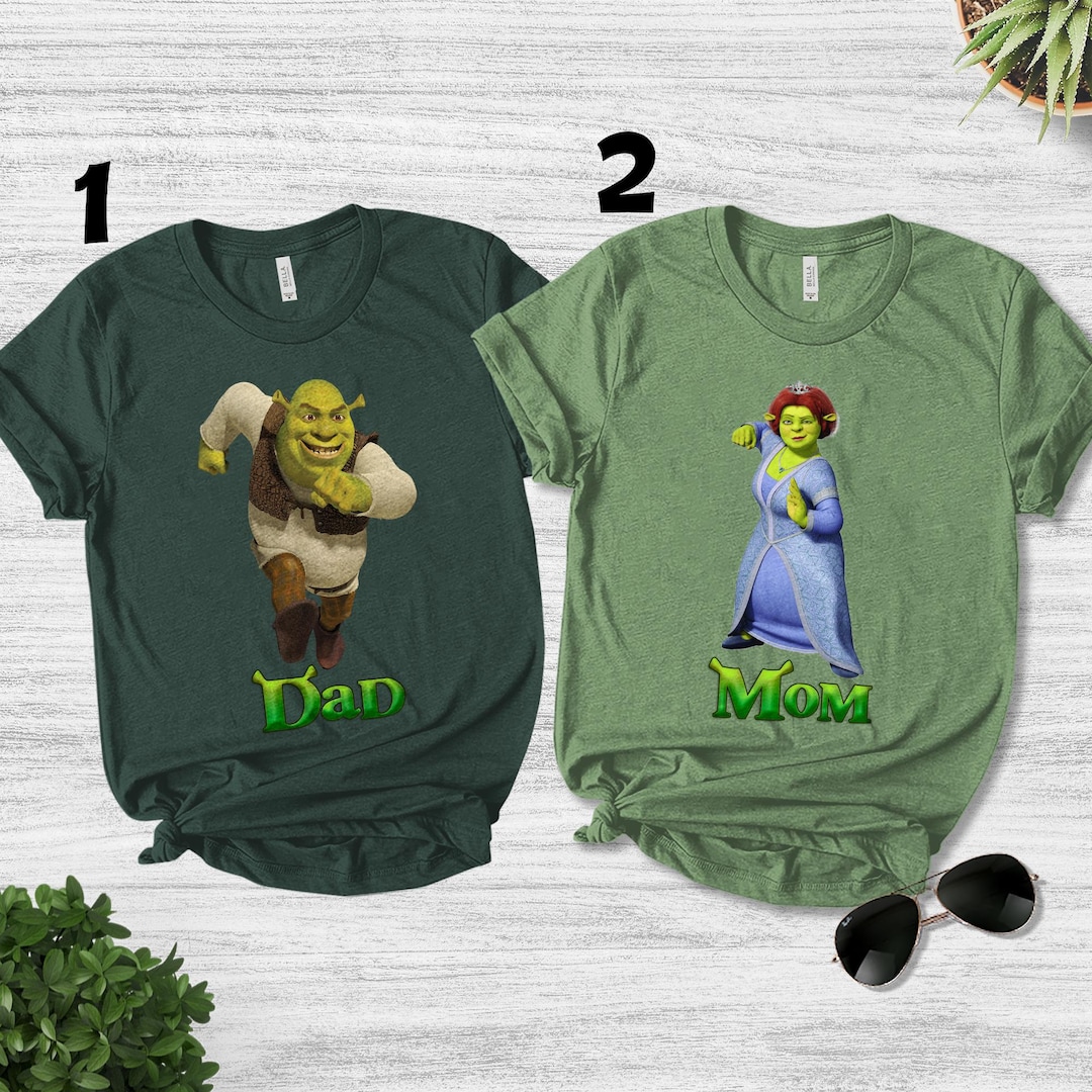 Shrek Dad Mom Father Mother Day Shirt/shrek Father Mother Shirt/shrek ...
