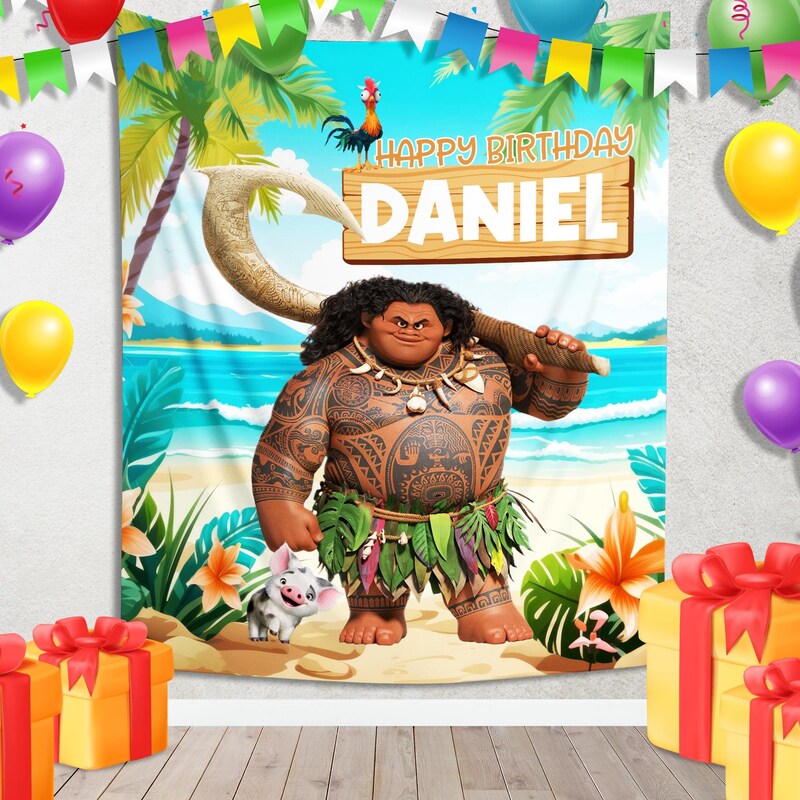 Moana Backdrop - Etsy