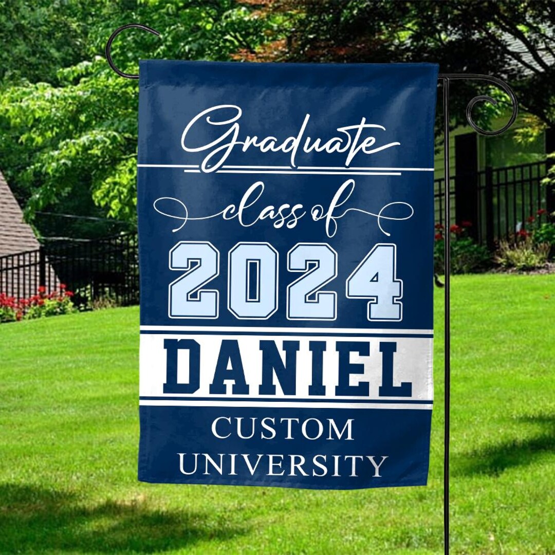 Personalized Graduation Flag Graduation Senior Flag Class of 2024 ...