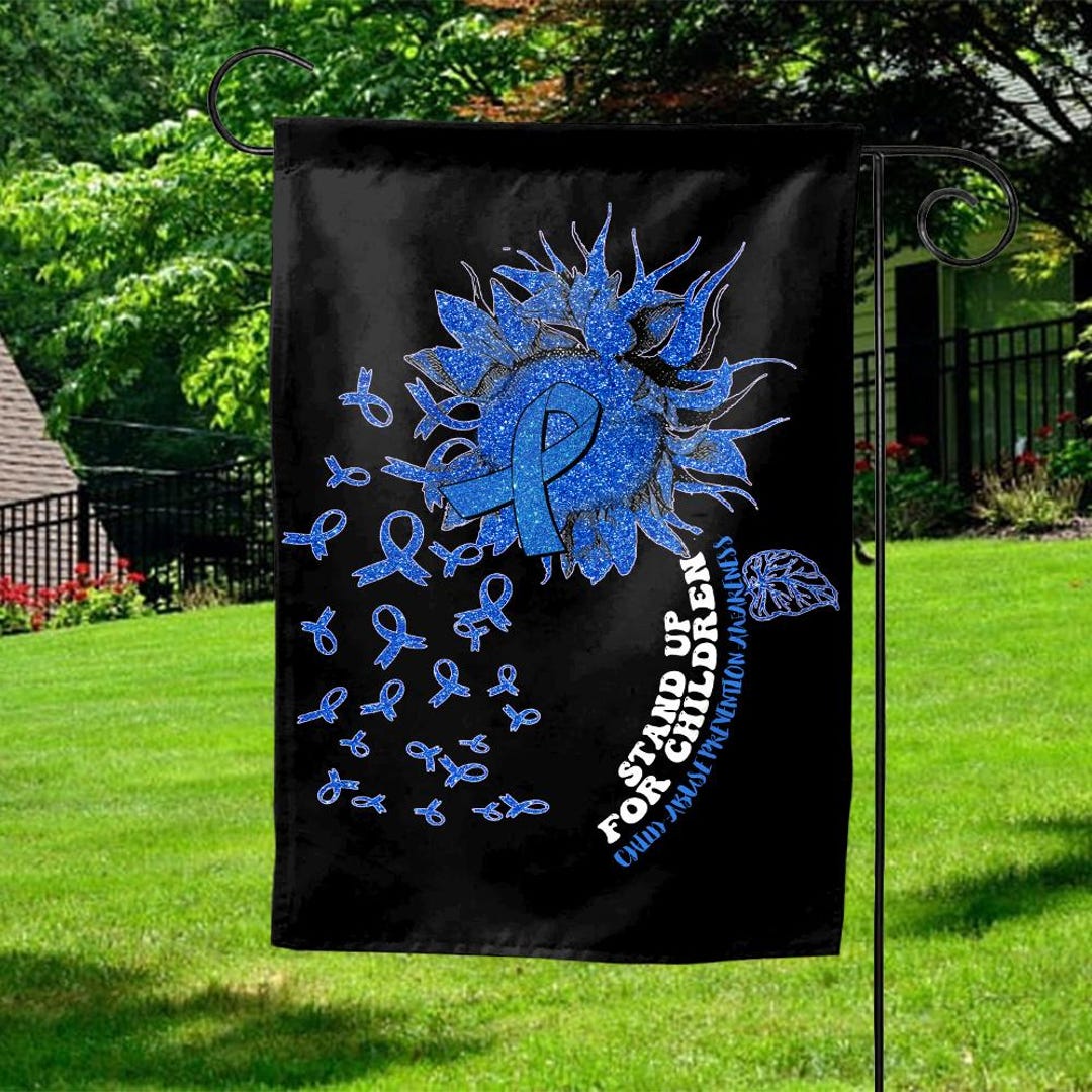 Prevention Child Abuse Awareness Garden Flag/awareness Garden Flag ...