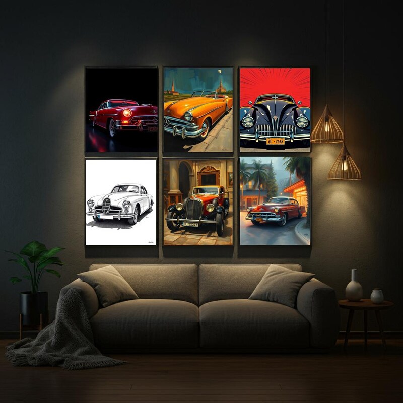 Classic Car Wall Art - Etsy