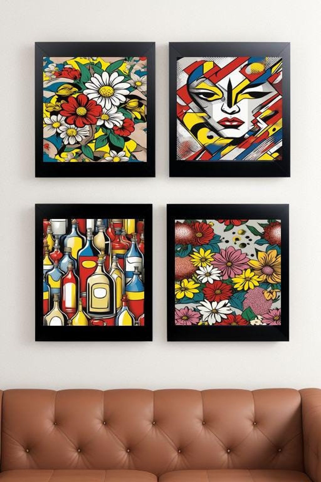 Pop Art Collection | 16 Bold Retro Prints | Iconic 60s Decor | Digital ...