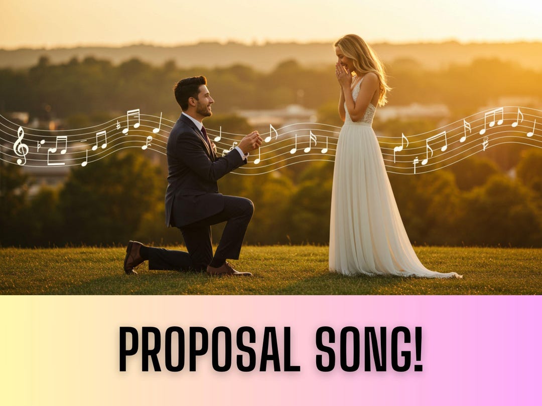 Marriage Proposal Song | Custom Engagement Music | Unique “will You ...