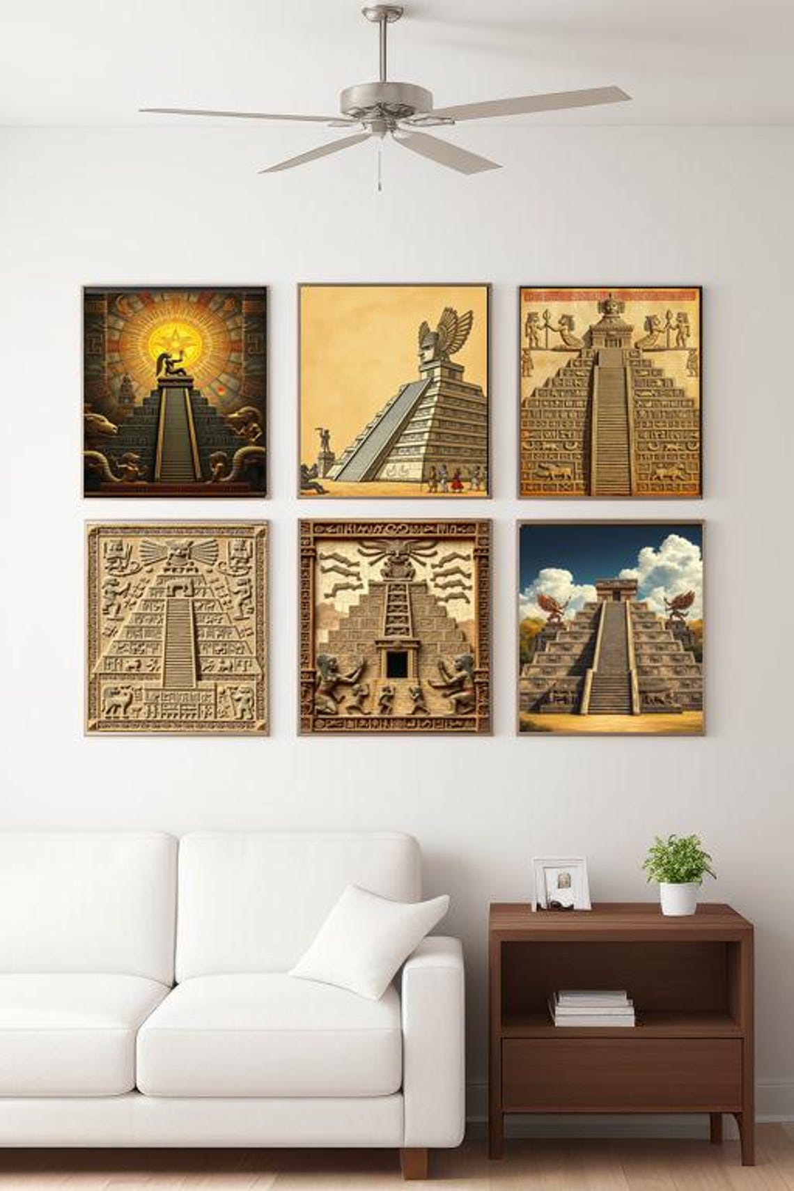 Mayan Art Collection 3 30 Mesoamerican Style Prints Ceremonial Decor ...