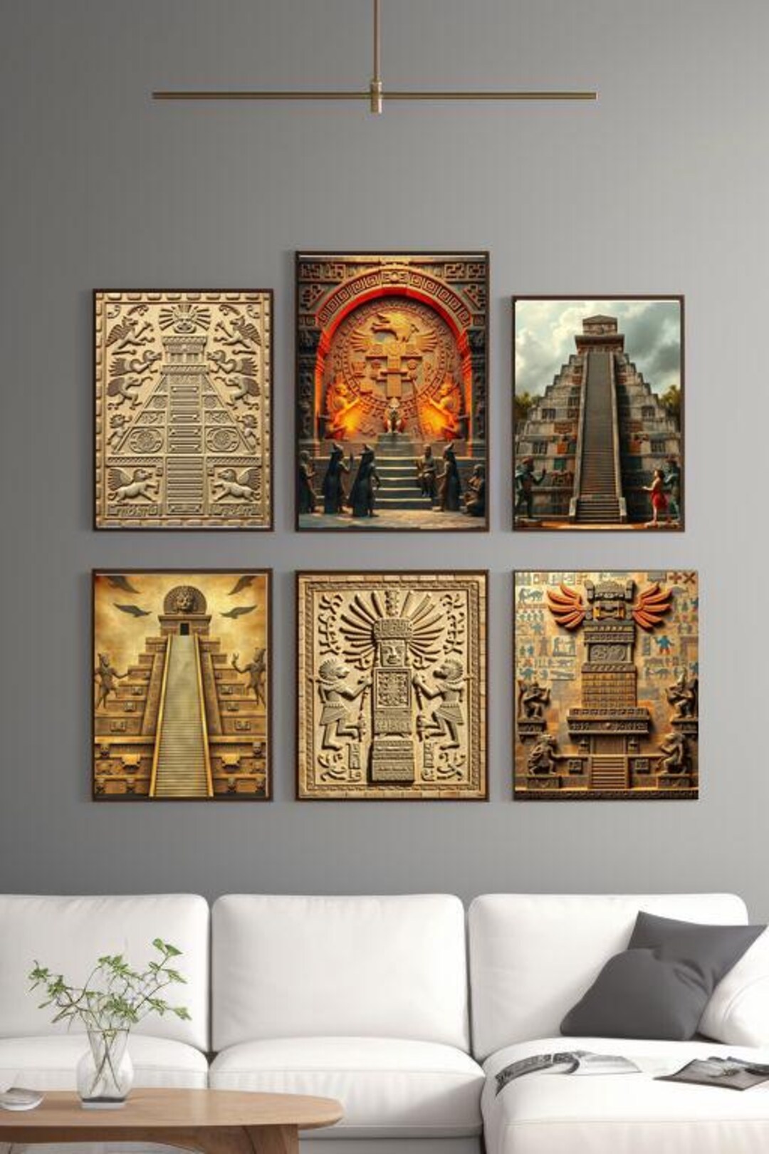 Mayan Art Collection 3 30 Mesoamerican Style Prints Ceremonial Decor ...