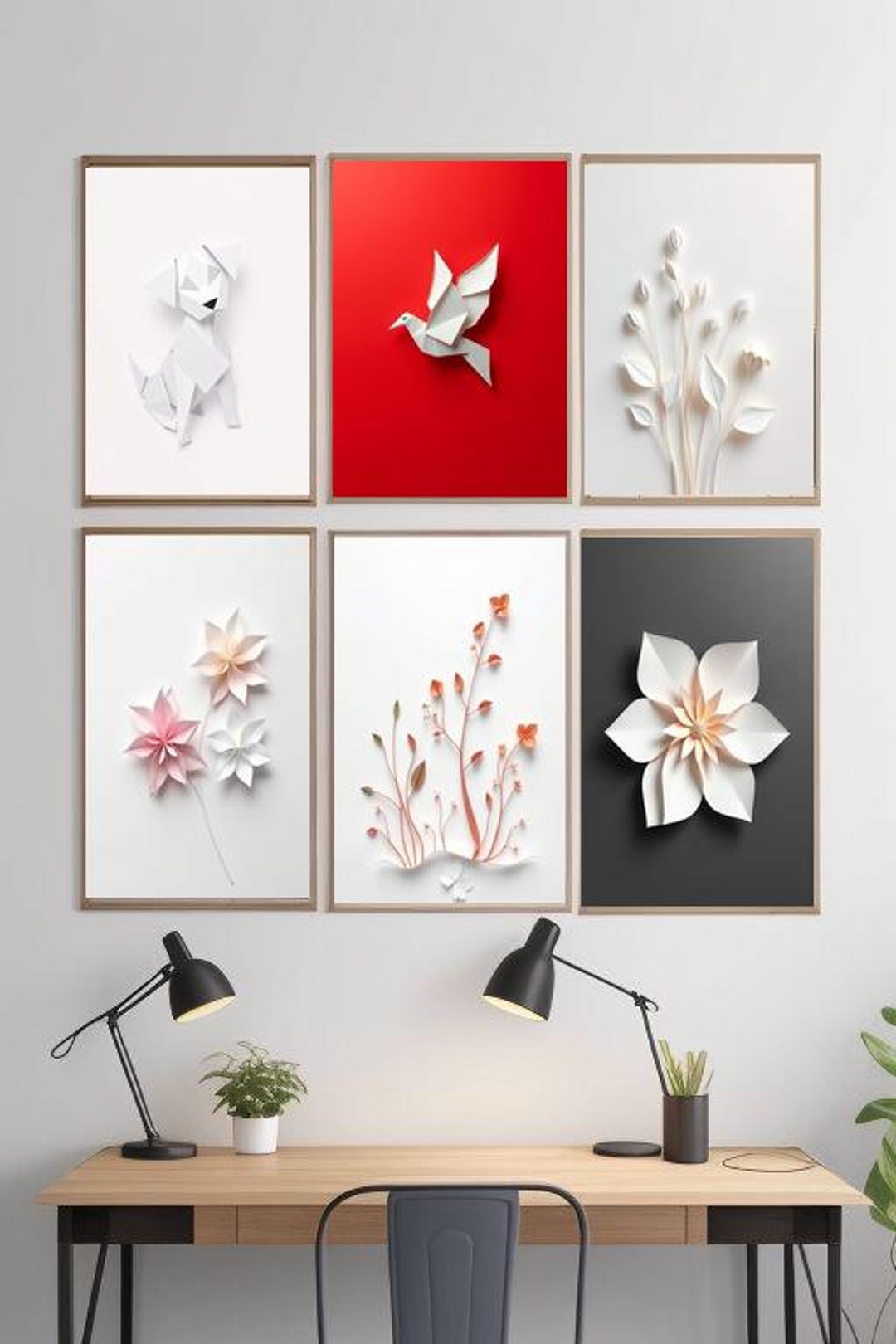 Origami Art Prints: Japanese Paper Folding Collection (digital Download ...