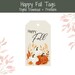 Happy Fall Printable Gift Tags, Fall Pumpkins Gift Tags, Fall Tags ...