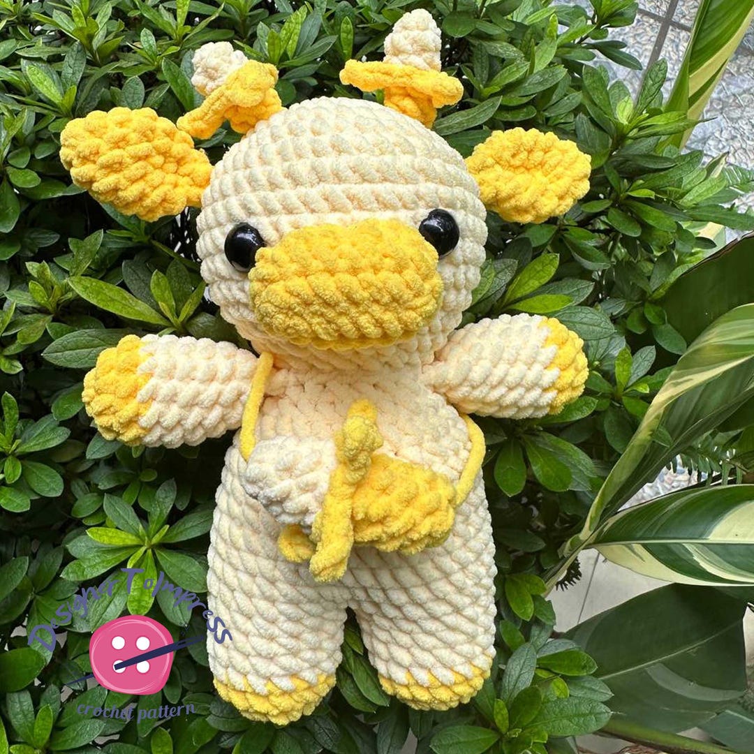 Banana Cow Easy Pattern, Cow Plush Amigurumi Cow, Animal Crochet Cow ...