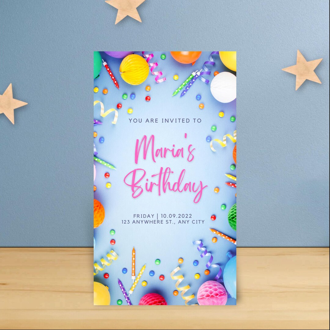 Editable Invitation Template, Custom Party Invitation, Wedding ...