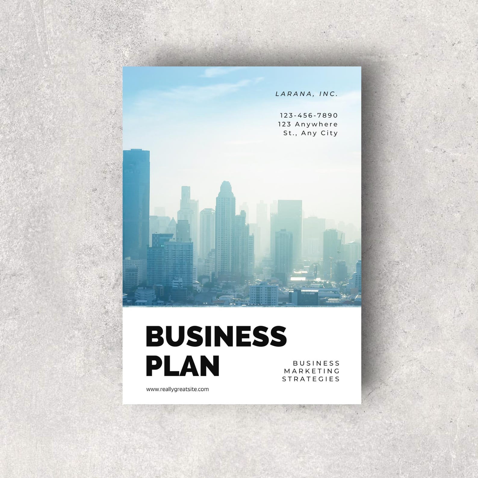 Editable Business Plan Cover Template, Custom Party Invitation, Wedding ...