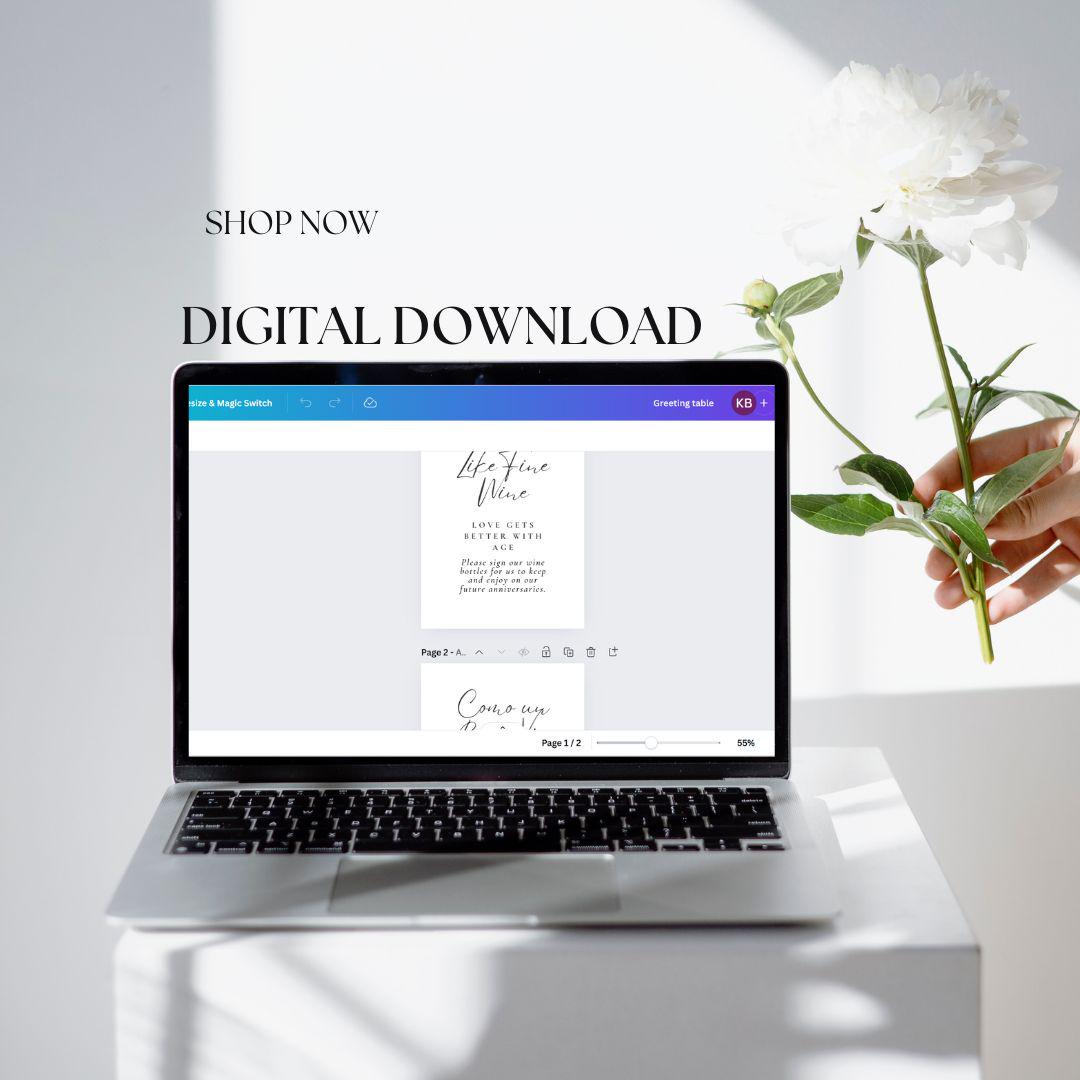 Minimalist Greeting Table Signage. Perfect for Bilingual Weddings ...