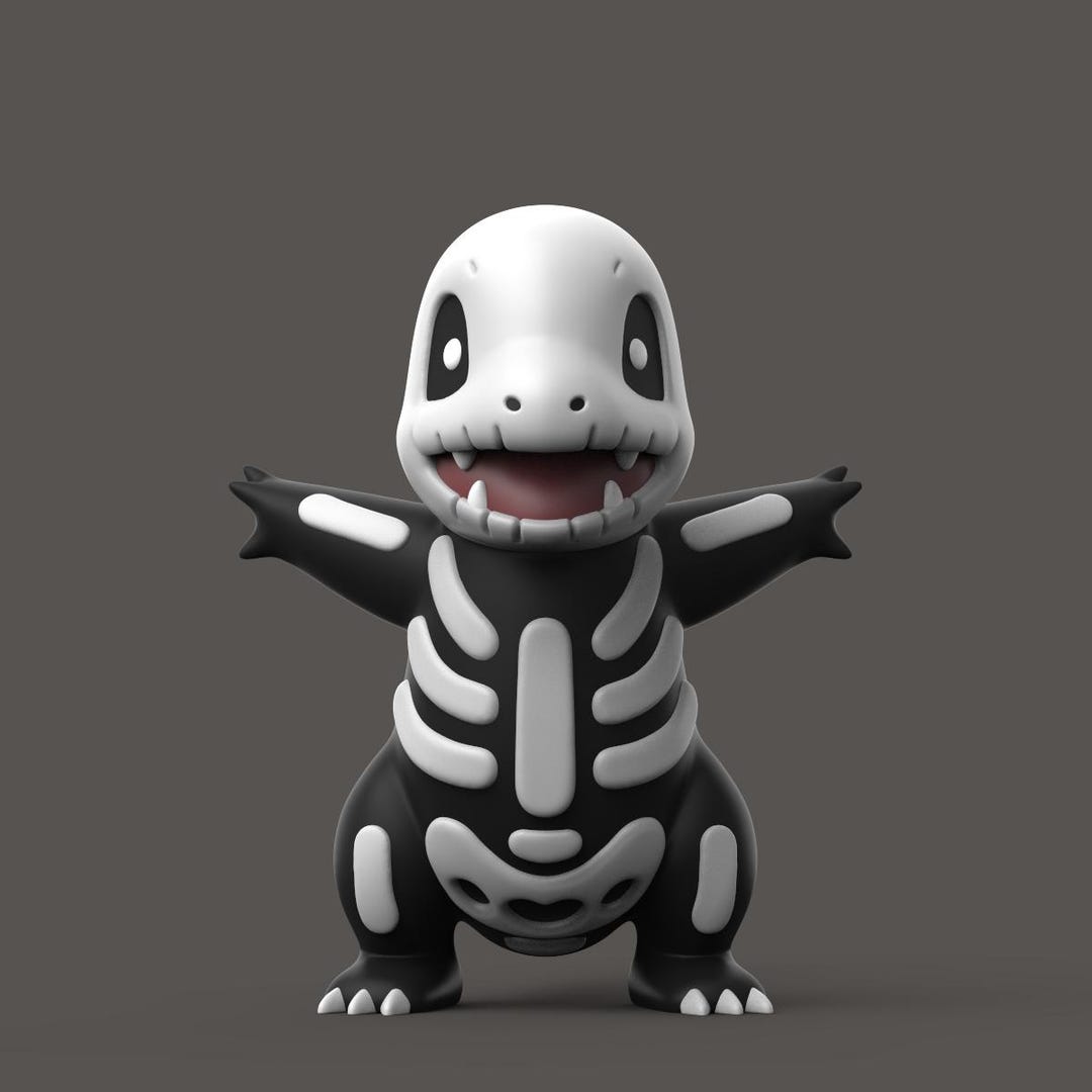 Halloween Charmander STL File for 3D Printing, Spooky Charmander ...