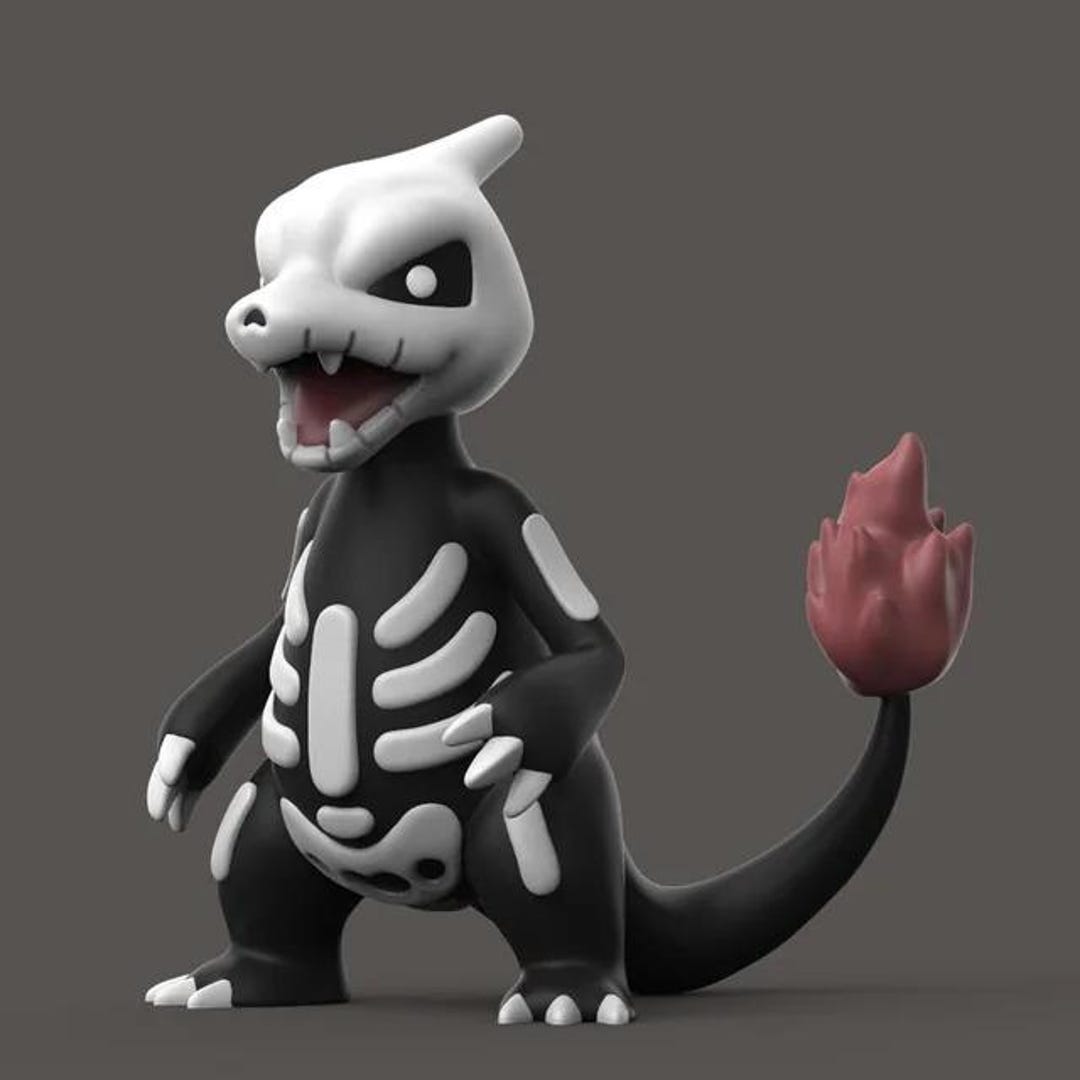 Halloween Charmander STL File for 3D Printing, Spooky Charmander ...
