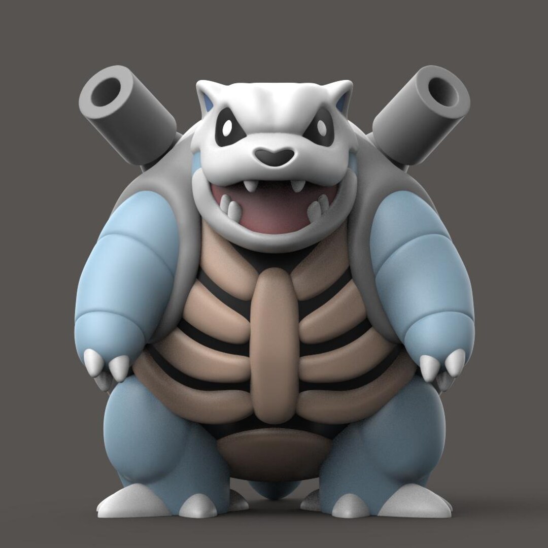 Halloween Blastoise STL File for 3D Printing, Spooky Blastoise Digital ...