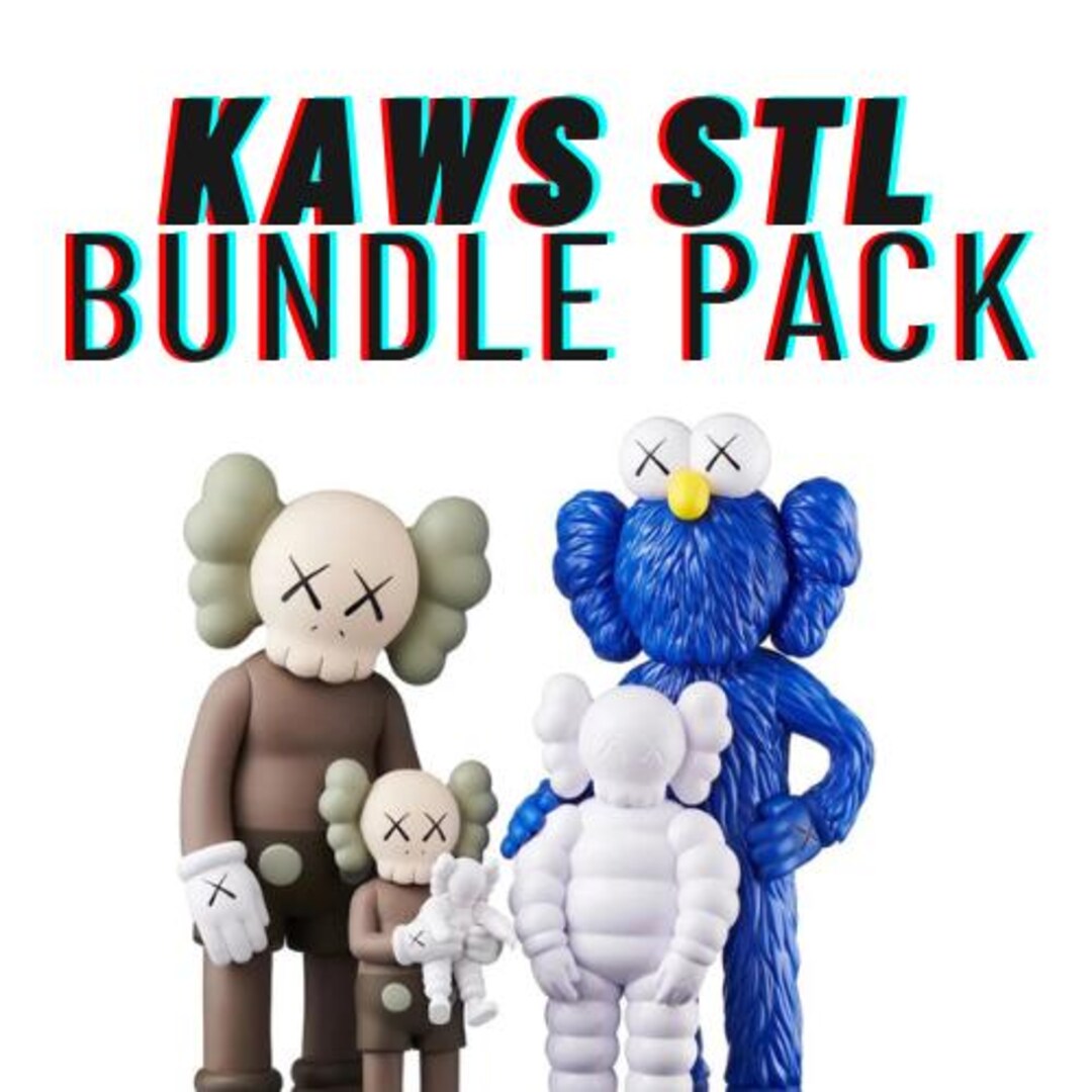 KAWS STL Bundle Pack for 3D Printing, Multiple Kaws-inspired Models ...