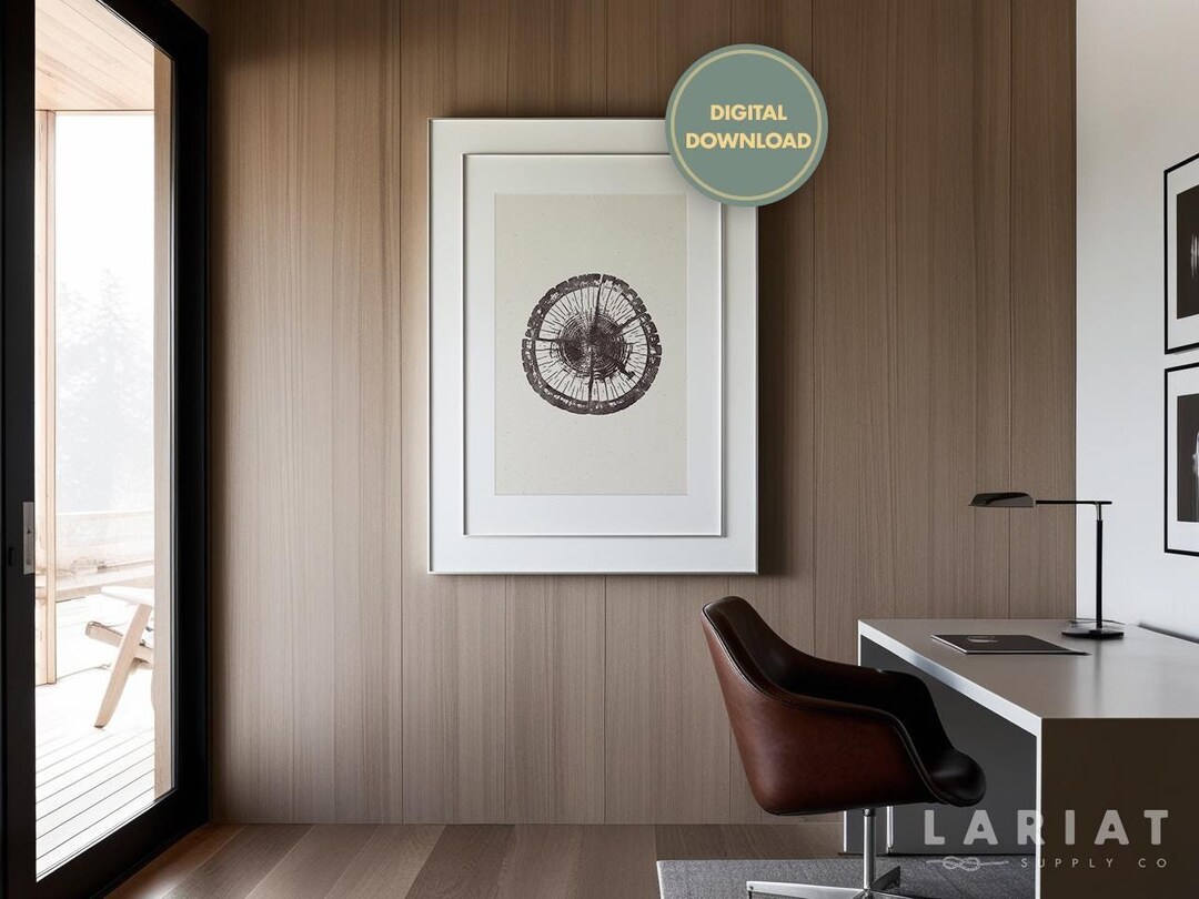 Cross-section Poster, Tree Trunk Print, Nature Print, Minimalist Tree ...