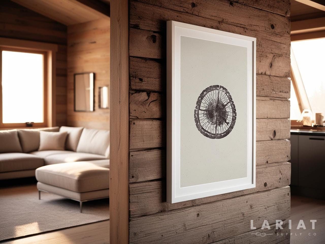 Tree Cross-section Poster, Tree Trunk Print, Nature Print, Minimalist ...