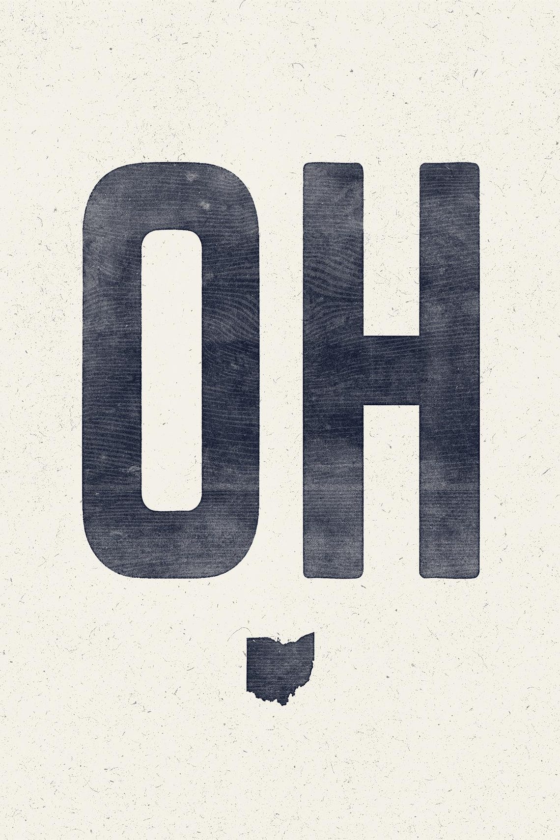 Ohio State Poster Download, Vintage Style OH State Print, Ohio ...