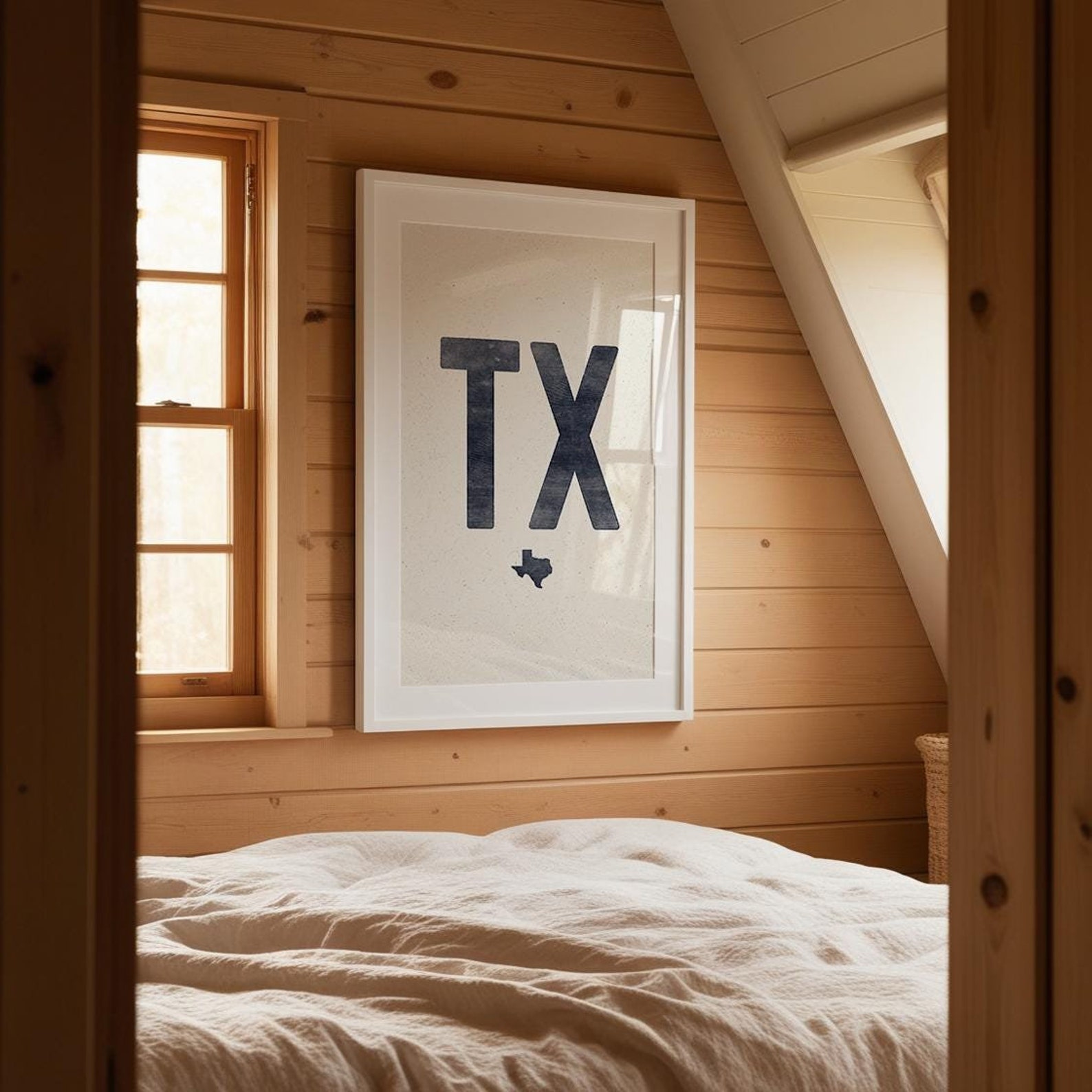 Texas Poster Print, Vintage Style Woodcut Wall Art, Navy TX Print ...