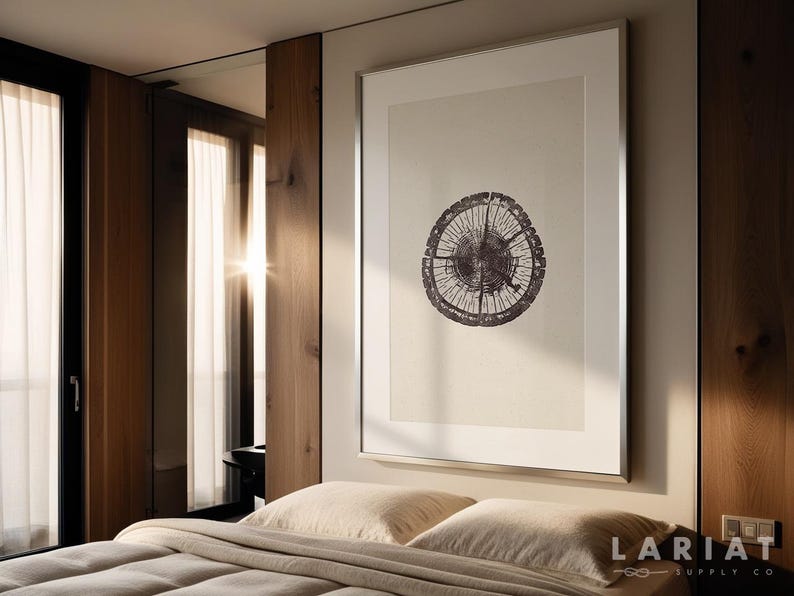 Cross-section Poster, Tree Trunk Print, Nature Print, Minimalist Tree ...