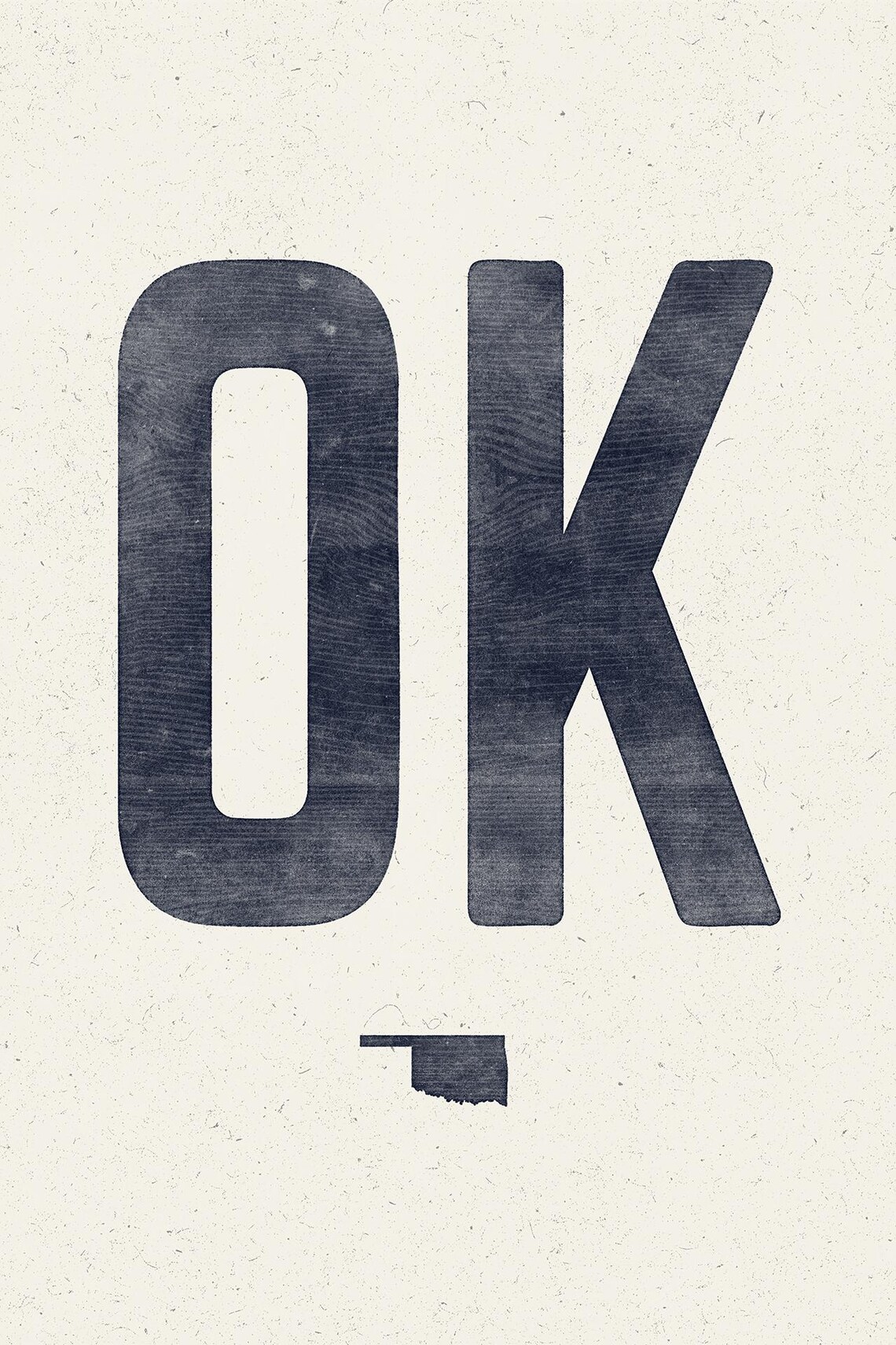 Oklahoma State Poster Download, Oklahoma Outline Artwork, Distressed OK ...