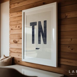 Tennessee State Poster Print, Woodcut Tennessee Art, Vintage Style ...