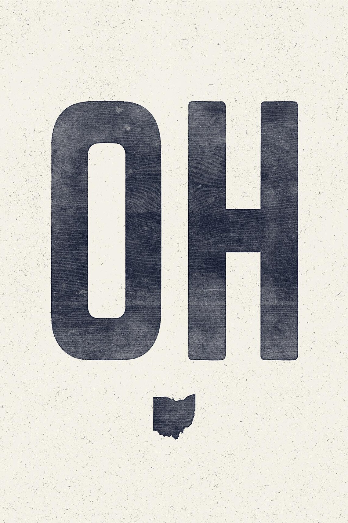 Ohio State Poster Print, Vintage Style OH State Print, Ohio ...